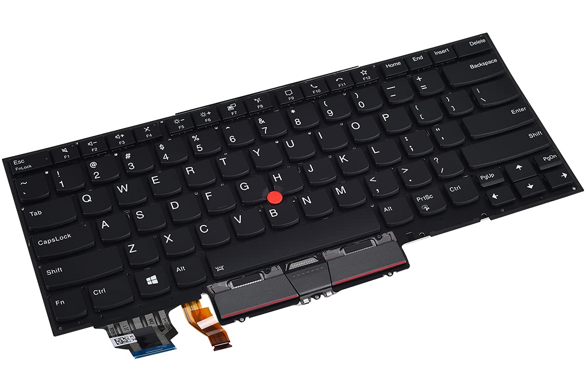 Replacement Keyboard for Lenovo ThinkPad X1 Carbon Gen 7th 2019, ThinkPad X1 Carbon Gen 8th 2020 Laptop, ThinkPad X1 Yoga Gen 4 2019 & X1 Yoga Gen 5 2020 with Backlit US Layout