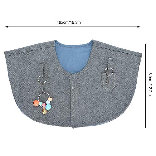 Parrots Diaper Shawl, Stand Shoulder Cape, 19.3x12.2in Anti-Scratch Shoulder Protector, for Pet Shop Employees Bird & Parrot Lovers