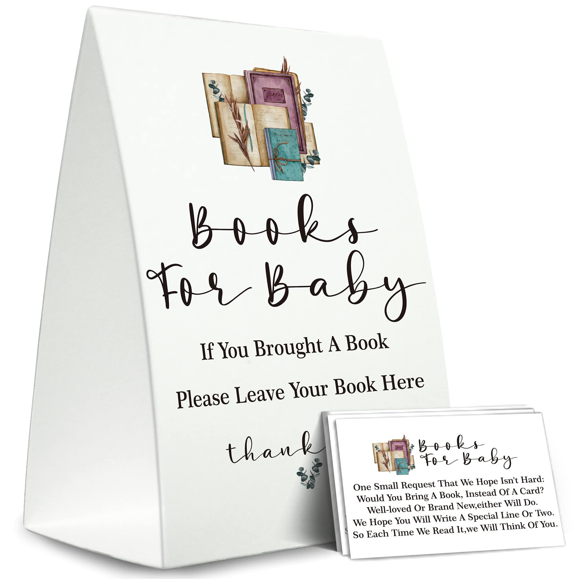 Tesedupoole Baby Shower Request Cards, 50 Pieces, Pre-Printed Text, Unisex-Adults