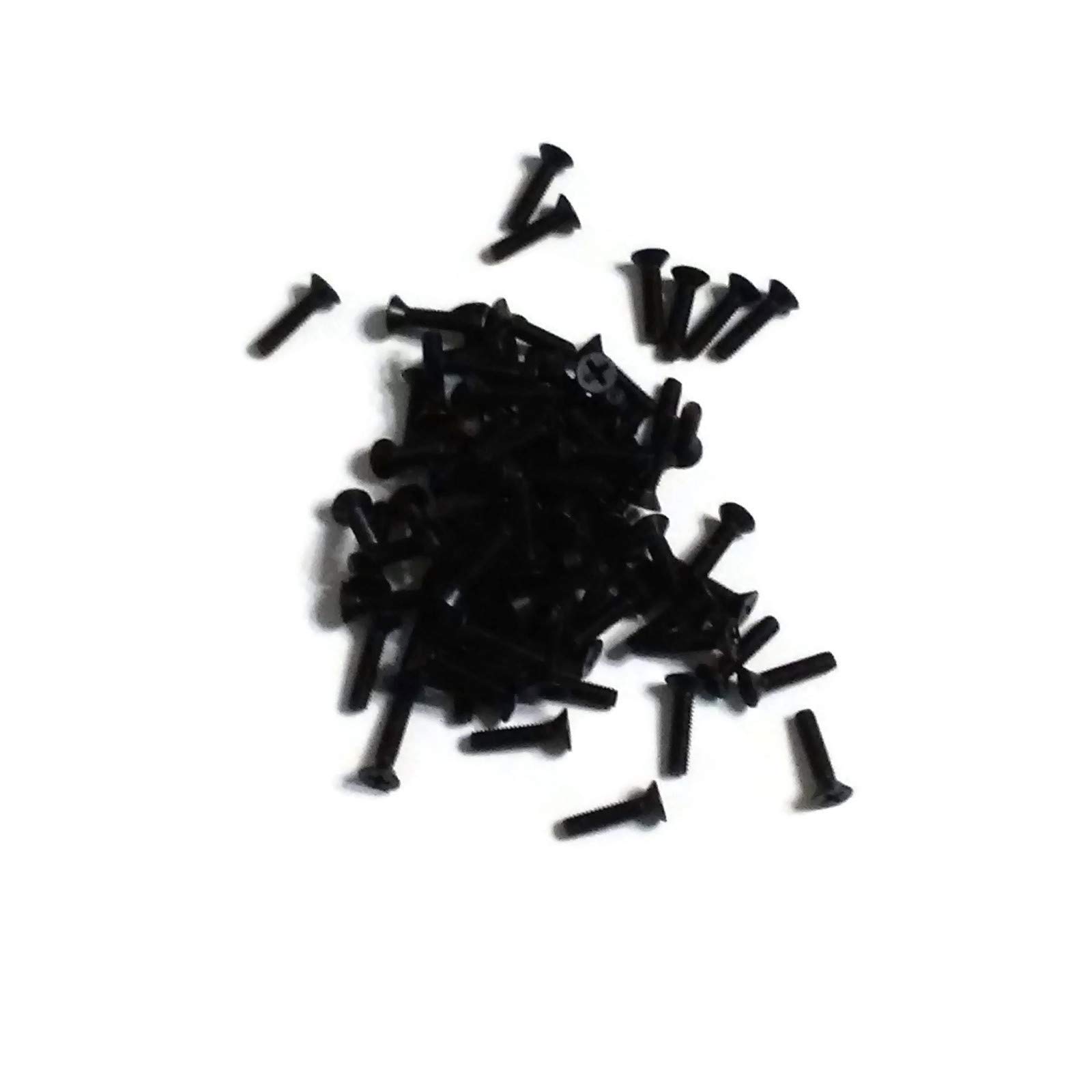 8-32 x 3/4" Phillips Counter Sunk Machine Screw 100 Pack Black Oxide