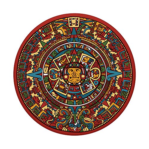 Aztec Calendar Mexican Art Sun Stone Ancient Mayans PopSockets PopGrip: Swappable Grip for Phones & Tablets