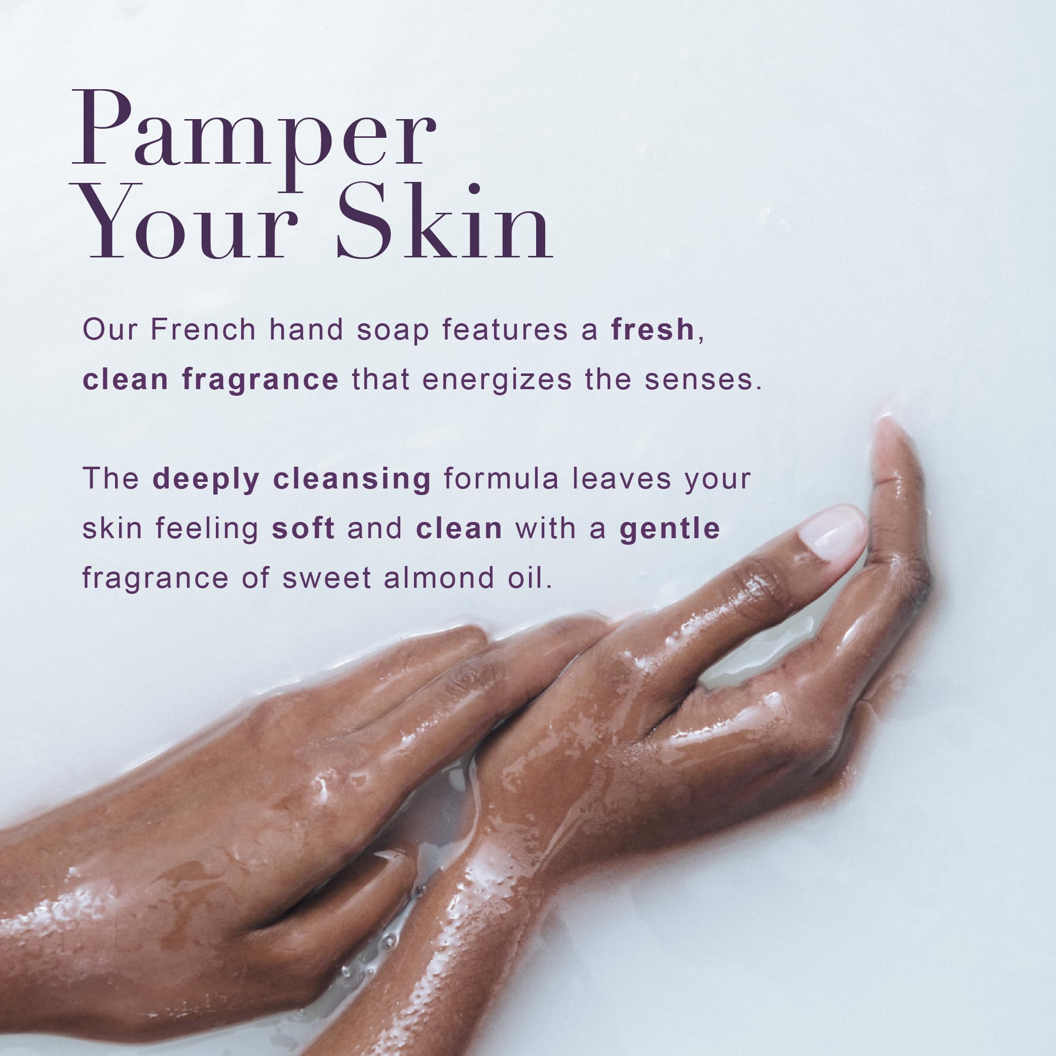A LA MAISON French Liquid Hand Soap, White Tea - Natural Hand Wash Made with Essential Oils - Biodegradable, Plant-Based, Vegan, Cruelty-Free, Alcohol & Paraben Free (16.9 oz, 3 Pack)