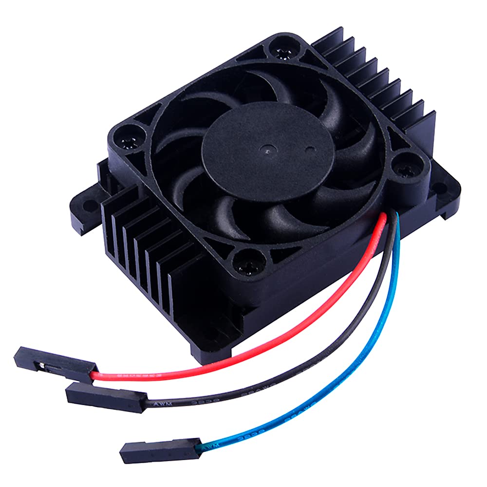GeeekPi Aluminum Alloy Heatsink with PWM Fan for Raspberry Pi Compute Module 4, Passive Cooling Radiator with Speed Control Fan for Raspberry Pi CM4 Motherboard