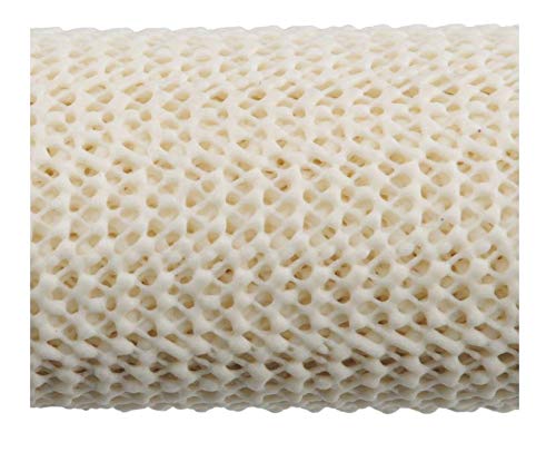 12 in x 60 in Gray Non-Slip Shelf Liner Non Adhesive (Off-White)