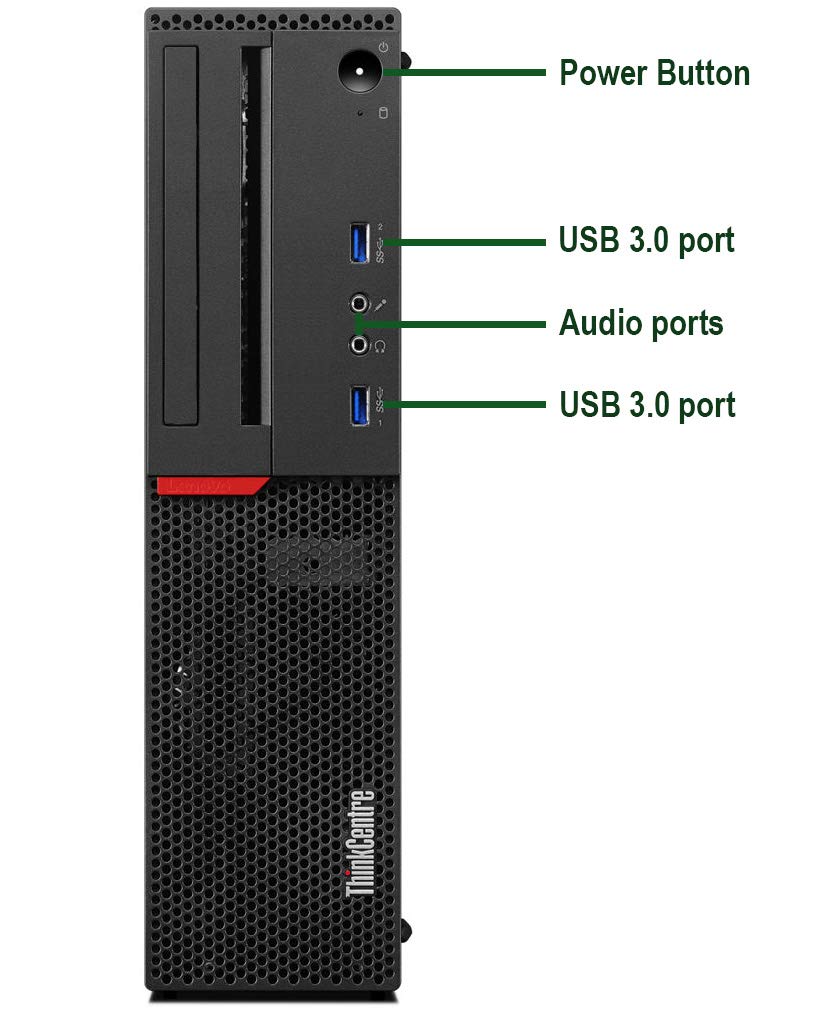 Lenovo ThinkCentre M700 SFF Computer Desktop PC, Intel Core i5 6500 Processor, 16GB Ram, 512GB M.2 SSD, Wireless Keyboard Mouse, 1080p Webcam, WiFi | Bluetooth, Windows 10 Pro (Renewed)