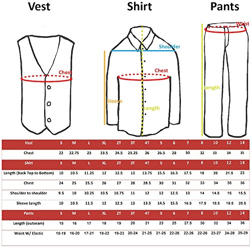 4pc Formal Baby Teen Boy Lilac Vest Bow Tie Set Black Pants Suits S-7 (5)