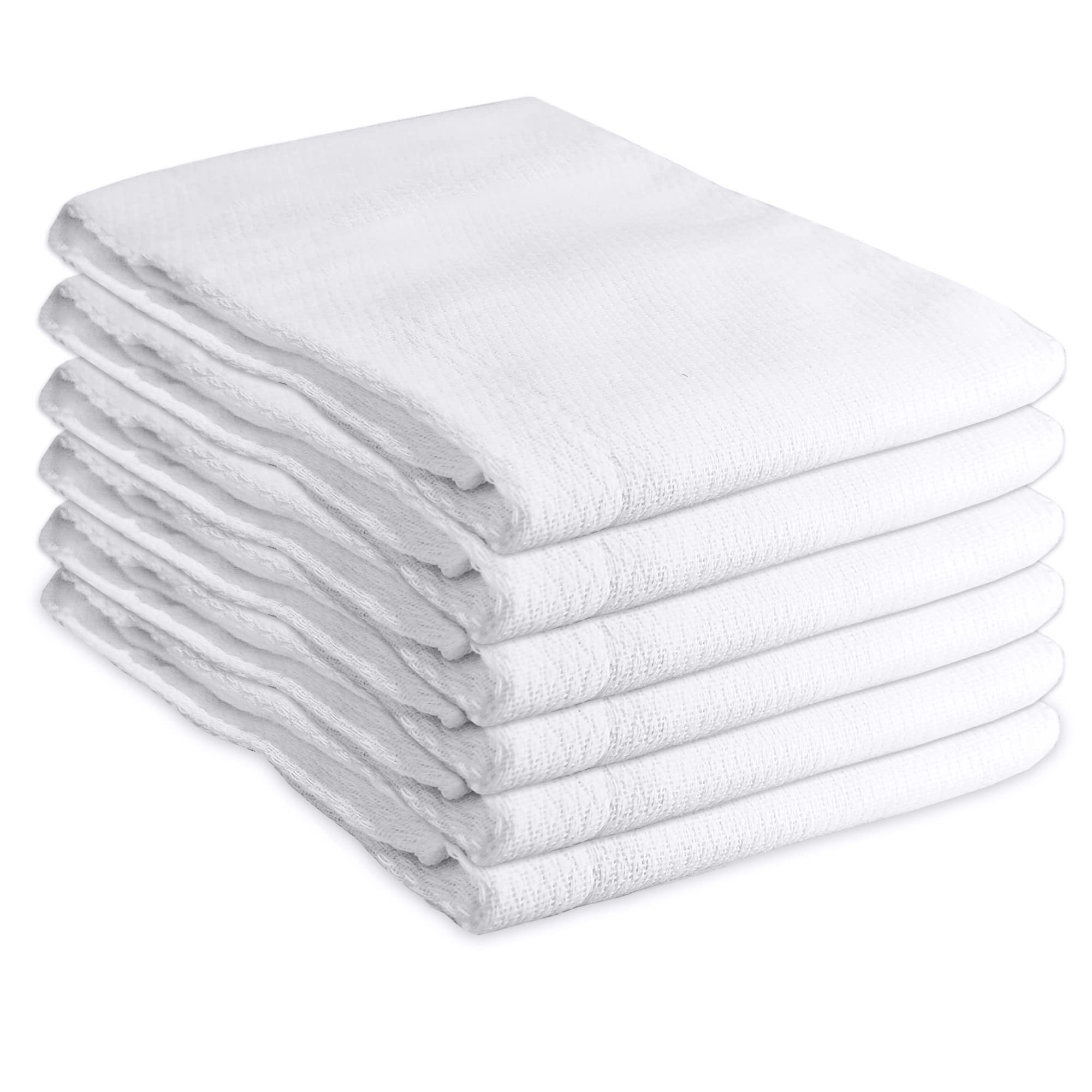 Ruvanti 10 Pack, Birdseye 3-Ply Prefold Cloth Diapers for Babies, 13x19 Inch, White