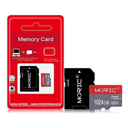 1TB Micro SD Card with Adapter 1024GB Memory Card for Smarphone/Computer Game Console/Dash Cam/Surveillance/Drone