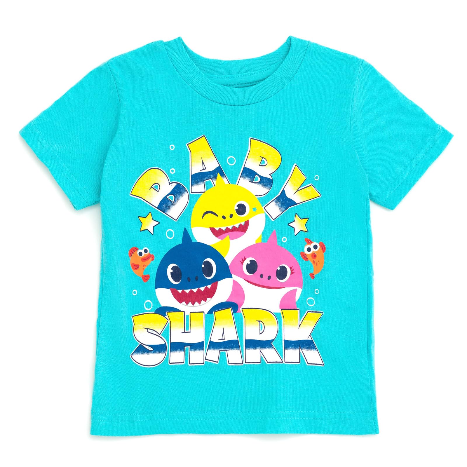 Pinkfong Baby Shark Daddy Shark Mommy Shark Infant Baby Boys 3 Pack Graphic T-Shirts Blue/Grey 24 Months