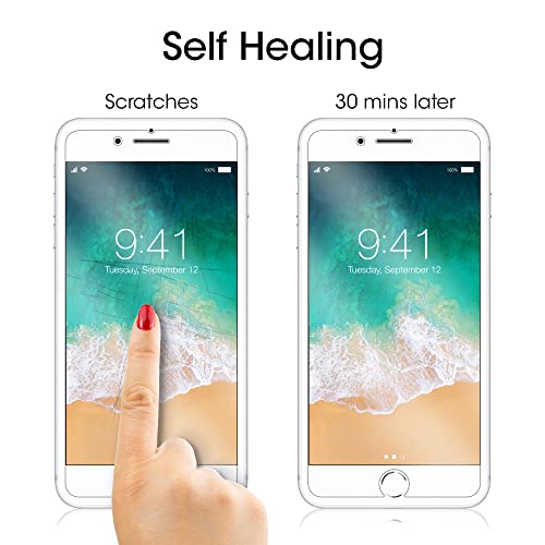 amFilm Screen Protector for Apple iPhone 7, 6S and 6 HD Clear, Flex Film, Case Friendly, PET Film, 3 Pack