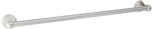 Amazon Basics Modern Towel Bathroom Bar, Satin Nickel, 24 Inch