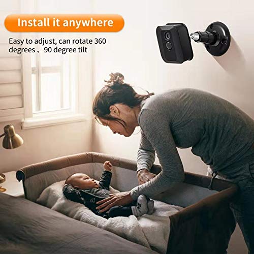 Blink Camera mounts for Blink Home Security Camera Blink Outdoor Indoor Camera Blink XT Blink XT2 Camera 360° Degree Adjustable, Fits Blink Camera Add On Accessories(3 Pack, Black)