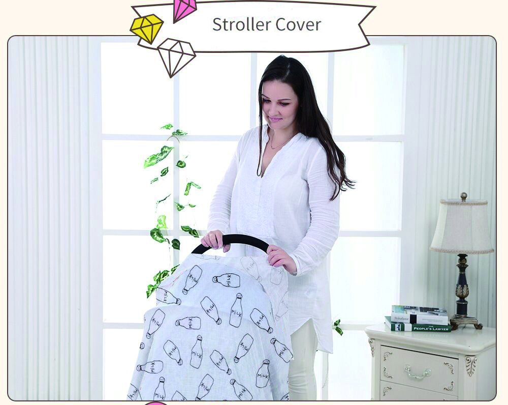 AIVIAI Muslin Baby Swaddle Blankets Baby Long Ripple Wrap Toddler Blankets