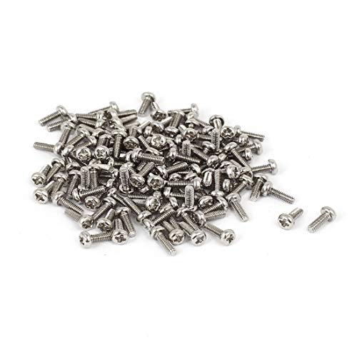New Lon0167 PM2 x Featured 6mm Metal Phillips Reliable Efficacy Notebook Laptop Computer Screw Silver Tone 100pcs(id:412 7f FA f60)