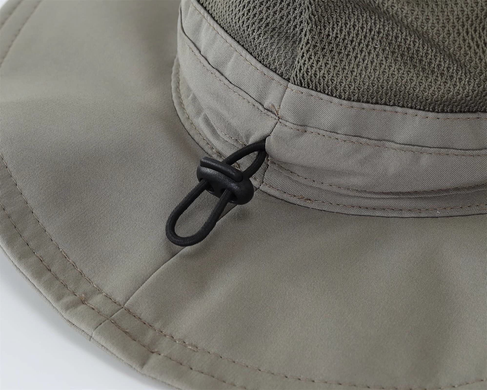 Connectyle Baby Boys Summer Sun Hat UPF 50+ Wide Brim Beach Hat Kids Bucket Fishing Hat S Army Green
