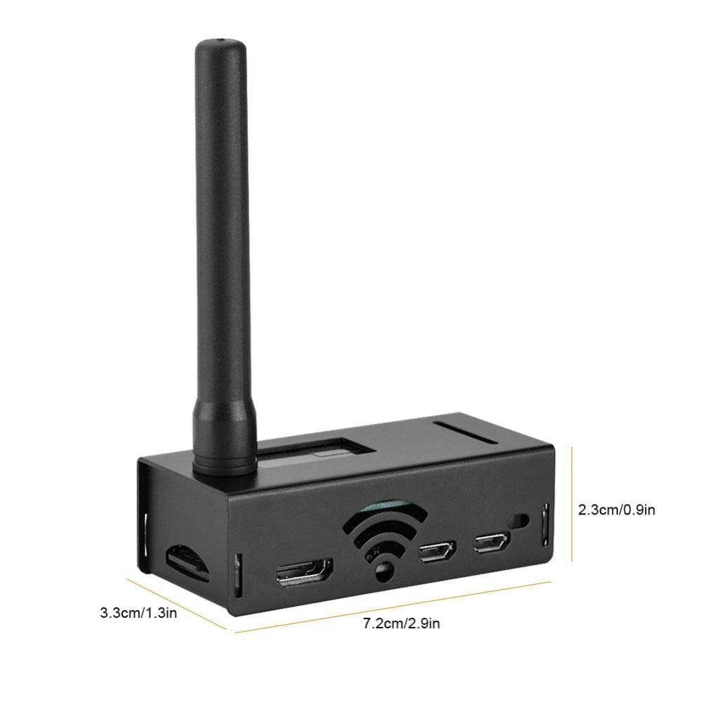 Assembled MMDVM Hotspot - Support DMR, DSTAR, P25 and System Combination Communications - Organic LED Display Screen,SMA Detachable Antenna,Support 420-450MHz UHF (Black)
