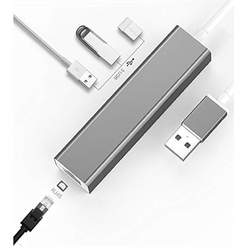 WJCCY One-to-Three Type-c to Gigabit Network Card Usb3.0 to Network Splitter Rj45 Converter