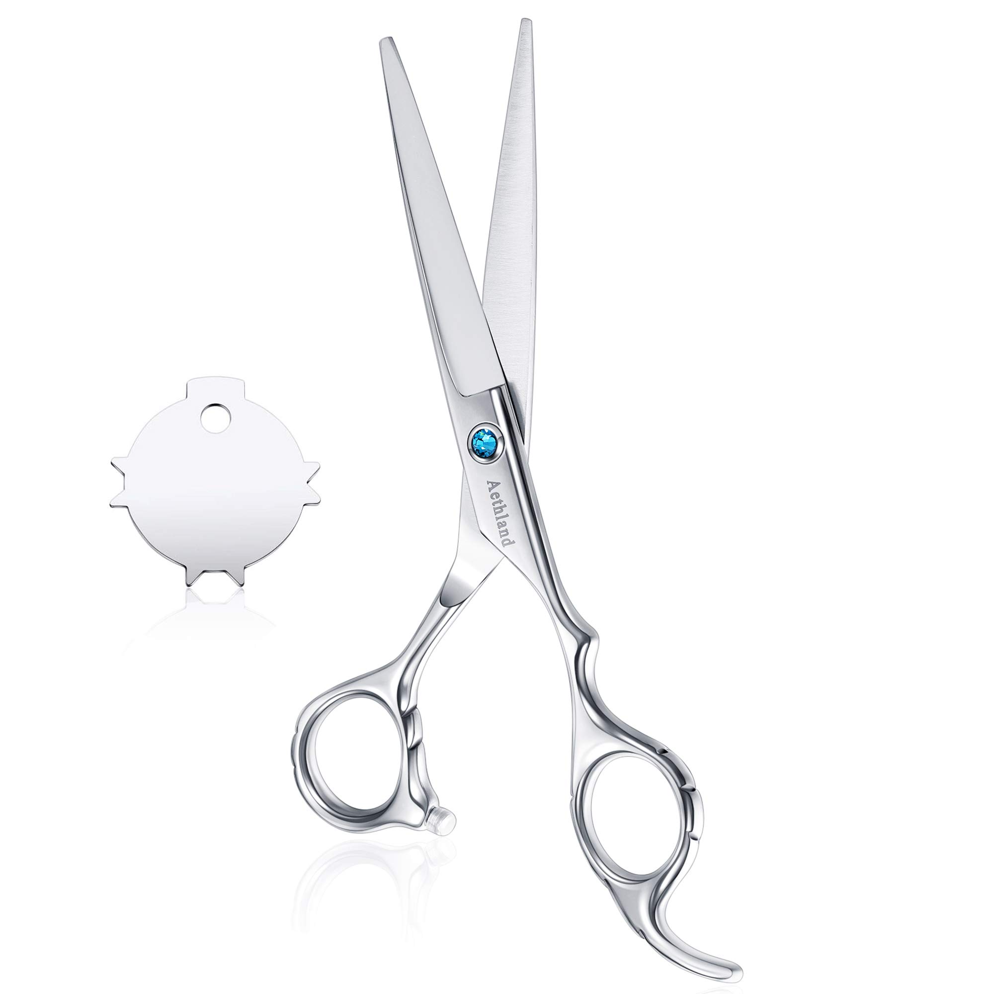 Hair Cutting Scissors, Aethland Japanese 9CR Stainless Steel Professional Barber Hairdressing Shears (Trimming Shaping Grooming Shears) for Men Women Pets Home Salon Barber Haircut Kit, 6.5"