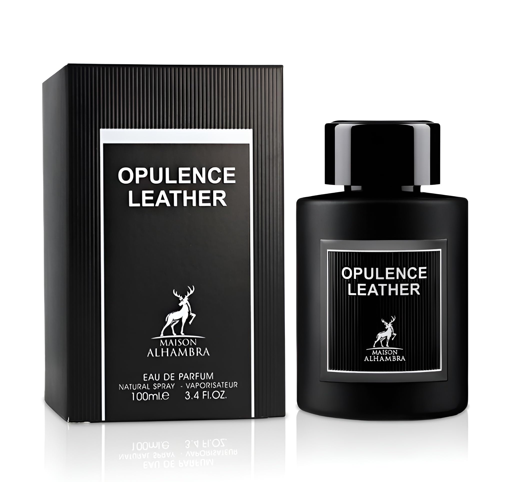 Maison Alhambra,Ámbar y Cuero 100ml Eau de Arabian Parfum Picante y Floral Fragante para Hombres