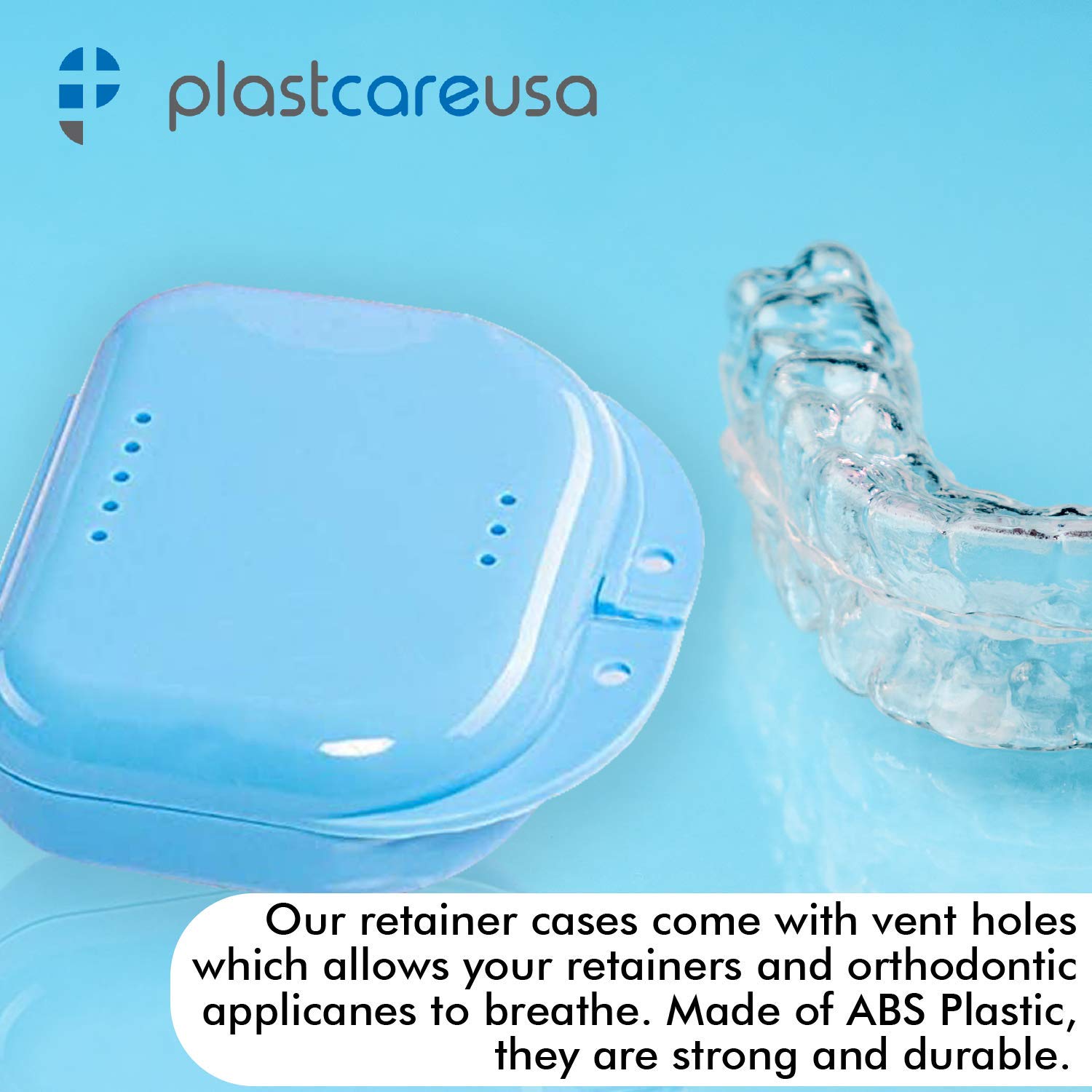 Assorted Retainer Case Box of 12 Individually Sealed, Dental Storage Container for Aligners, Mouth Guards - Yellow, White, Pink, Green, Purple, Blue