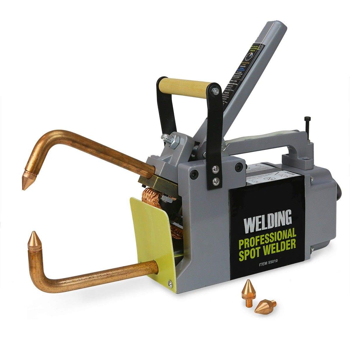 240 Volt 16Amp Quick, Strong Air-Cooled Handheld Spot Welder 1/8" Single Phase Portable Welding Tip Gun