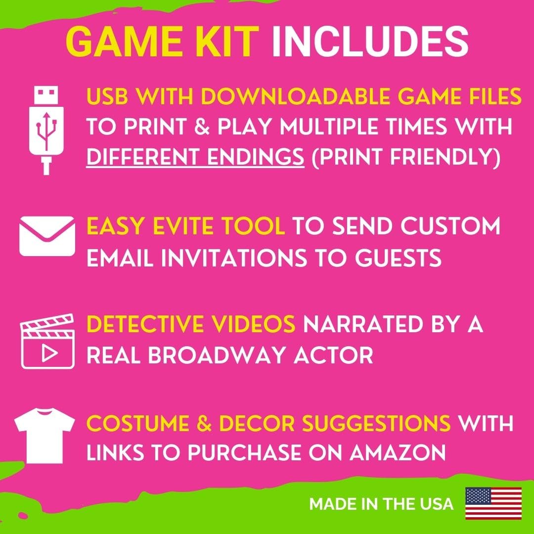 80s Mall Murder Madness | A Totally Tubular 1980s Themed Murder Mystery Game | Flexible 4-20 Players | in-Person & Virtual Downloadable Files
