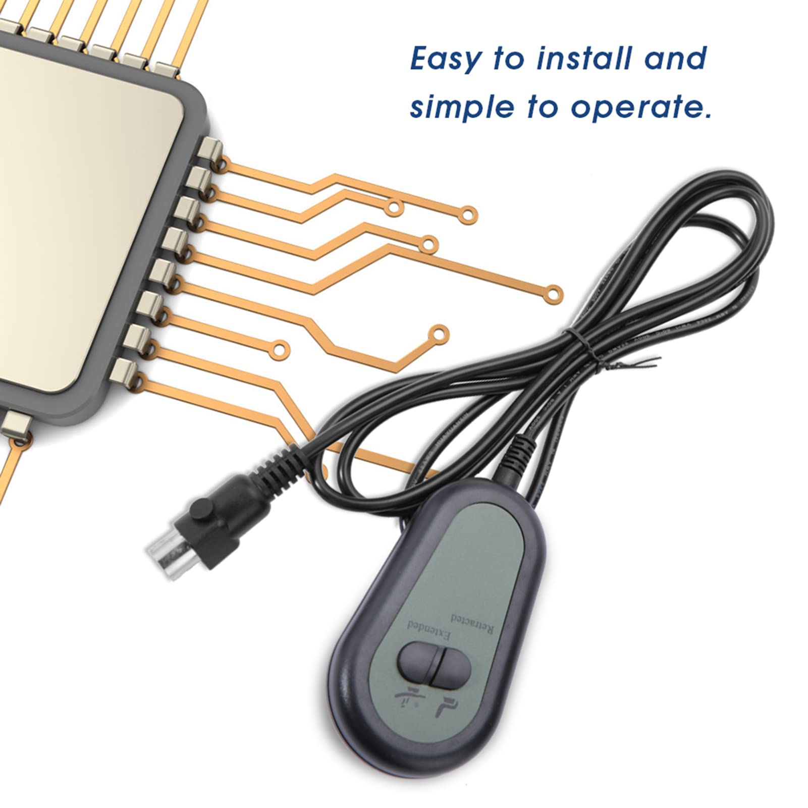 2 Button Chair Lift Remote Control,5 Pin Plug Recliner Replacement Fixed Electric Sofa Recliner Lift Handle