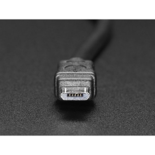 Adafruit Panel Mount Extension USB Cable - Micro B Male to Micro B Female [ADA3258]
