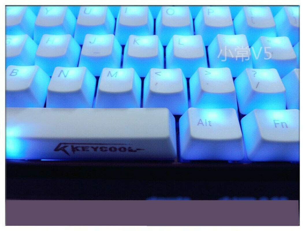 87 Keys Keycool PBT Doubleshot Keycap ANSI OEM Key Cap for Cherry MX Gaming Mechanical Keyboard