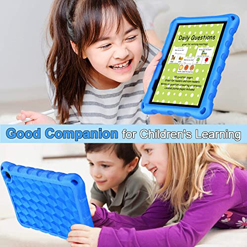 All-New Fire 7 Tablet Case, 7” 12th Generation (2022 Release),Fire 7 Tablet Case for Kids,ANTIKE Light Weight Anti-Slip Shock-Absorption Tablets Cover for Amazon Kindle fire 7 Tablet,Blue