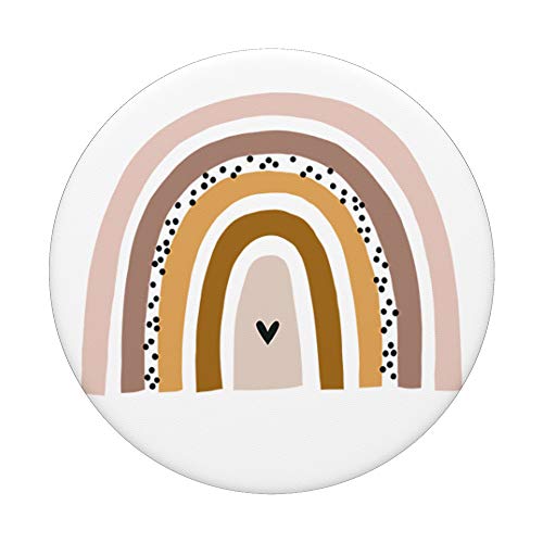 Rainbow Mama Teacher Gifts Good Vibes Pastel Boho Retro PopSockets PopGrip: Swappable Grip for Phones & Tablets