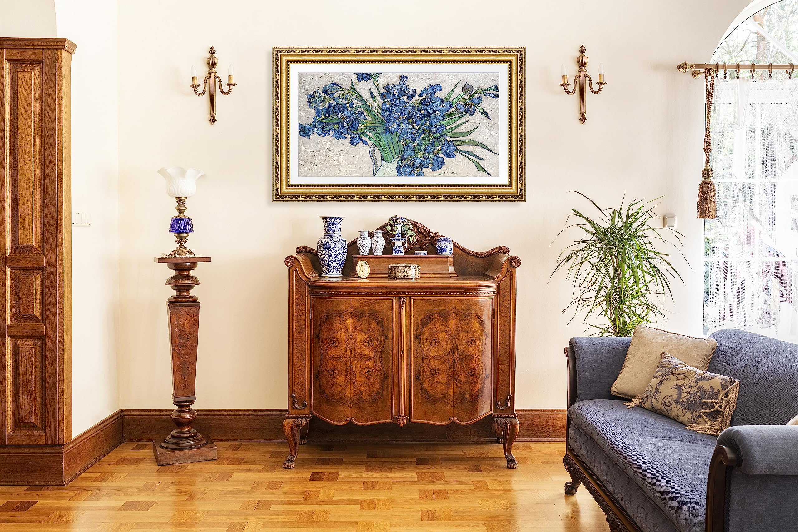 Frame My TV Deco TV Frames - Ornate Gold Smart Frame Compatible ONLY with Samsung The Frame TV (65", Fits 2021-2025 Frame TV)
