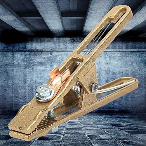 260/300/500A Brass A-shape Ground Welding Earth Clamp Welder Earth Ground Cable Copper Grip Clip Clamp for Welding Machine (260A)