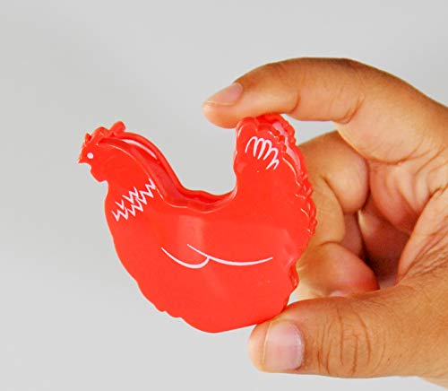 HOME-X Chicken-Shaped Bag Clips for Chips, Food Bags, Kitchen and Laundry, 2.5β L x 2β W, Set of 3