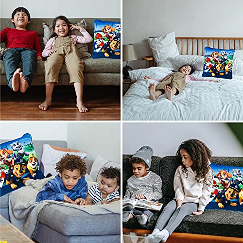 Franco Kids Bedding Soft Decorative Pillow Cover, 15 in x 15 in, Paw Patrol