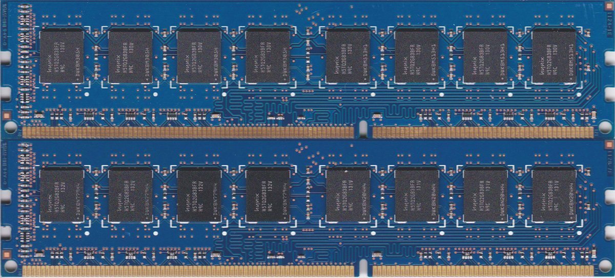 8GB kit, (2 x 4GB) 240-pin DIMM, DDR3 PC3-10600U,Dual Rank, Non ECC ram Memory Module by Hynix (HMT351U6CFR8C-H9)