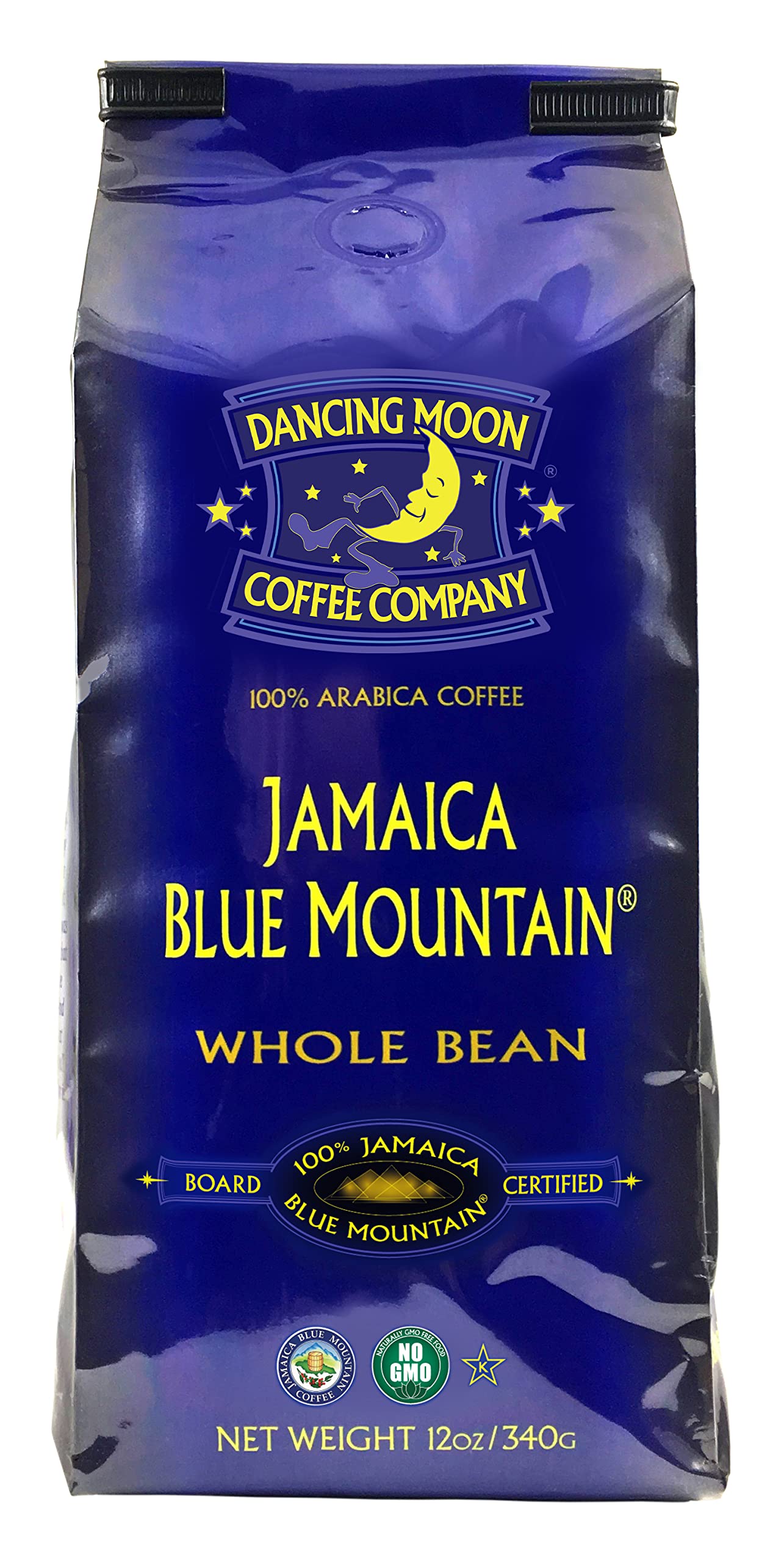 12 oz. Dancing Moon 100% Board Certified Genuine Jamaica Blue Mountain® Whole Bean Coffee