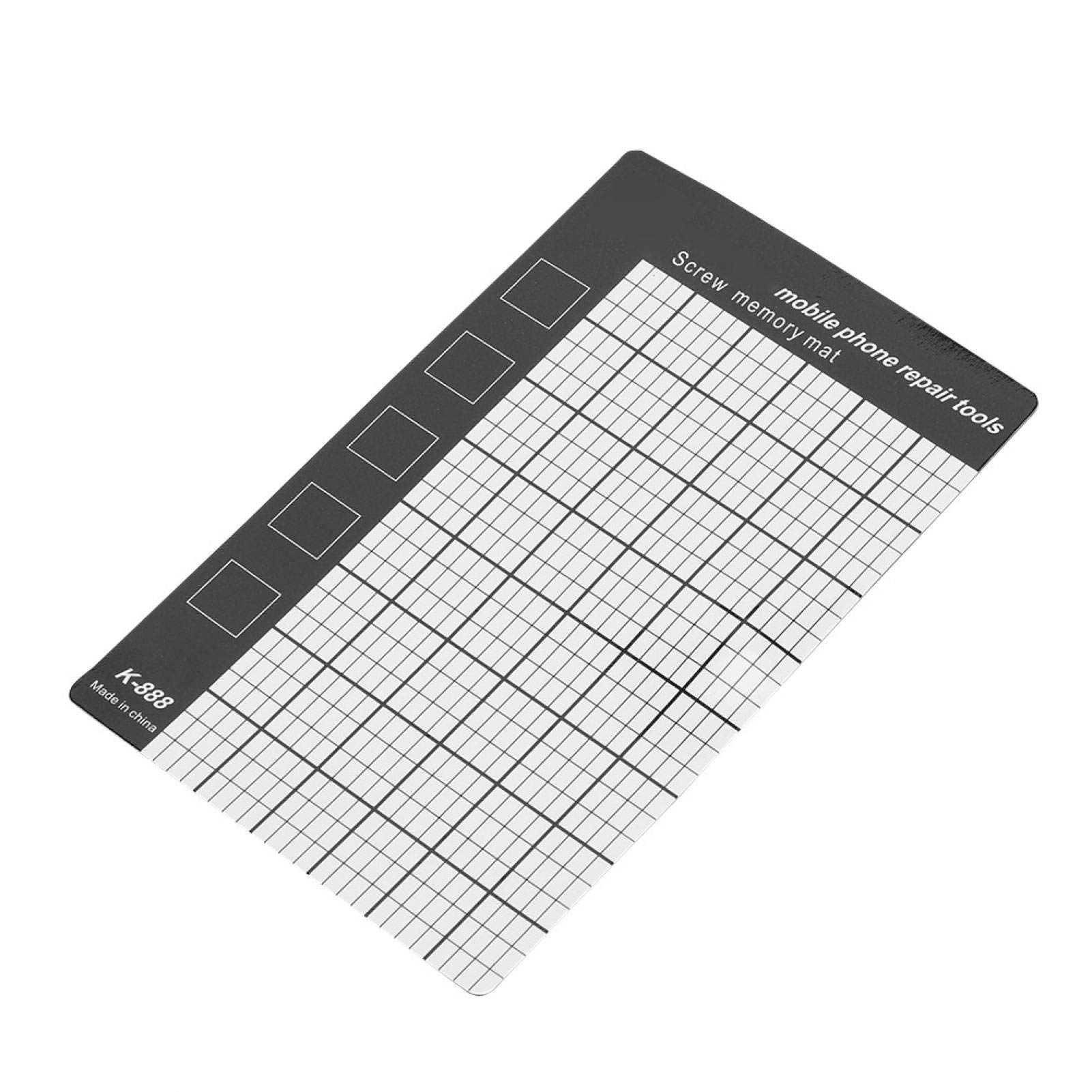 Magnetic Screw Pad,Universal Multifunctional Magnetic Mat,Grid Design Magnetic Mat With Note Box,For Absorb Screw,Mark The Position Of The Screw And Organize Parts