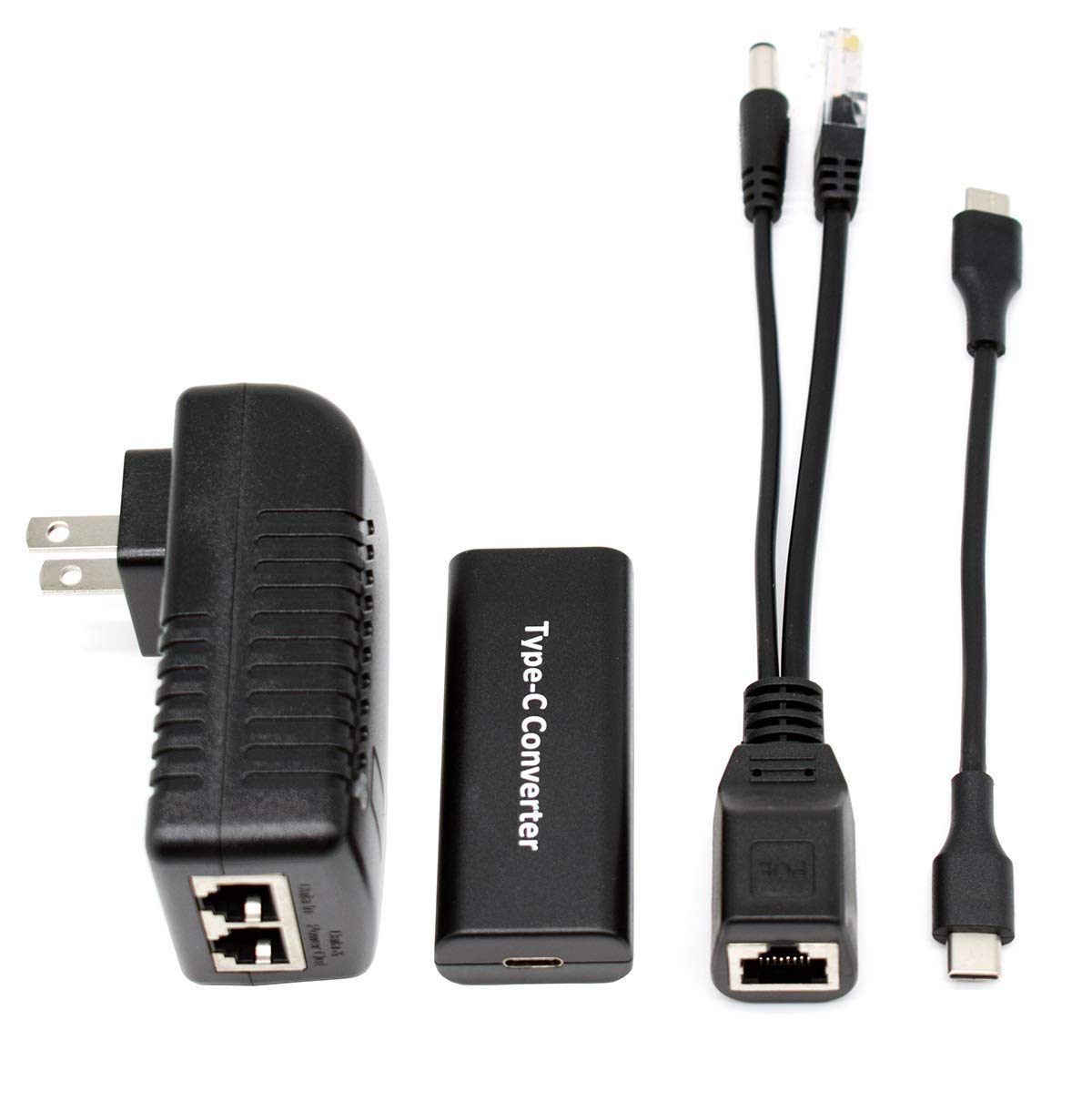PLUSPOE PoE Power Extender Kit, Passive PoE to USB C PD for Nest Cam IQ - Extends Distance up to 100m (328ft)