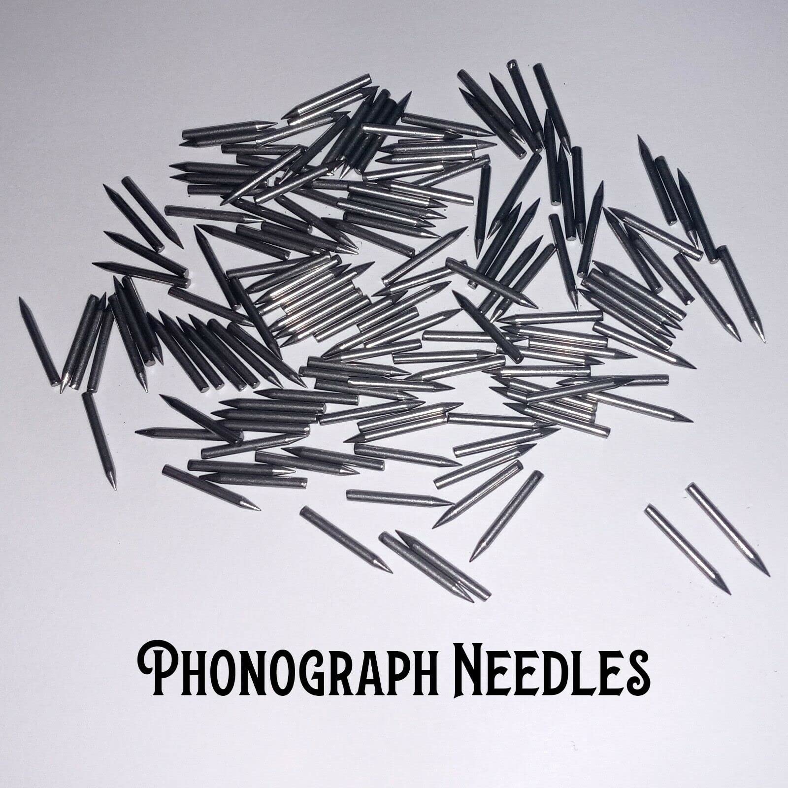 300 Loud Tone Phonograph Needles, per pack. Steel Needles For Gramophone and Phonographs – Turntable Replacement Stylus Needles