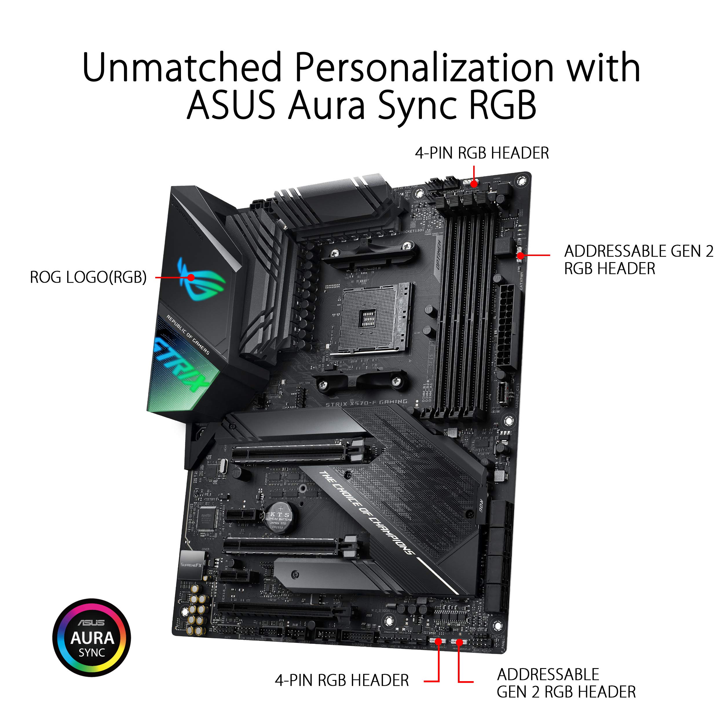 Asus ROG Strix Gaming AM4 AMD X570 ATX DDR4-SDRAM Motherboard