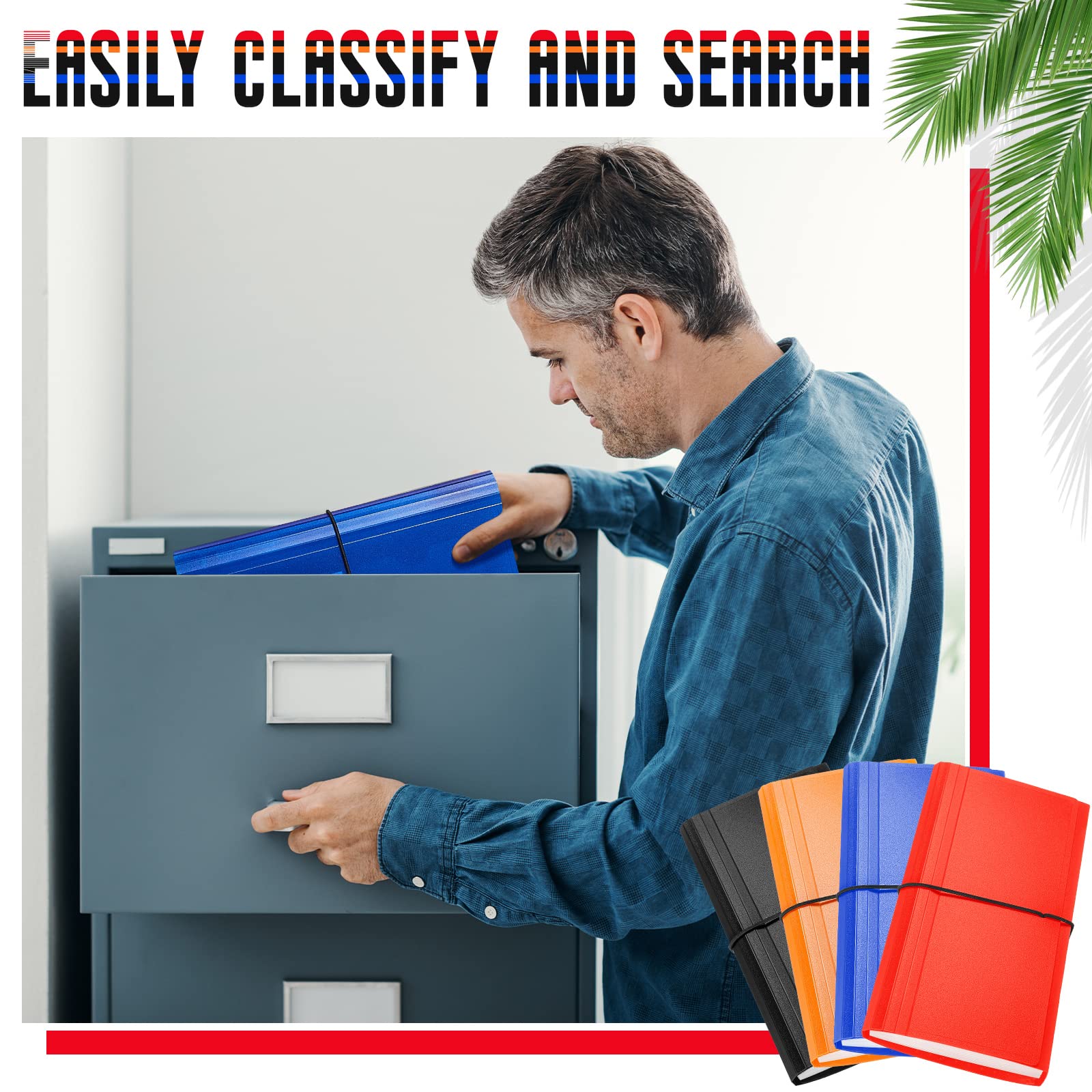 12 Pack 13 Pocket Receipt Organizer Expanding File Folder Coupon Organizer Water Resistant Receipt Holder for Office, Cards, Checks, Tickets(10.4x5.5x1.3 Inch)