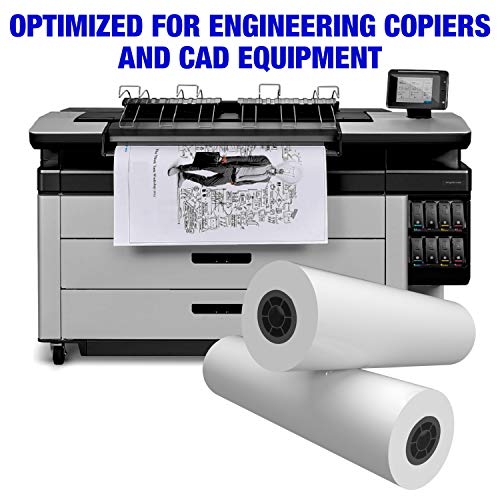 Alliance Wide Format Paper Rolls Bond Engineering (20lb | 2 Rolls, 22 In x 500 Ft | 3" Core)