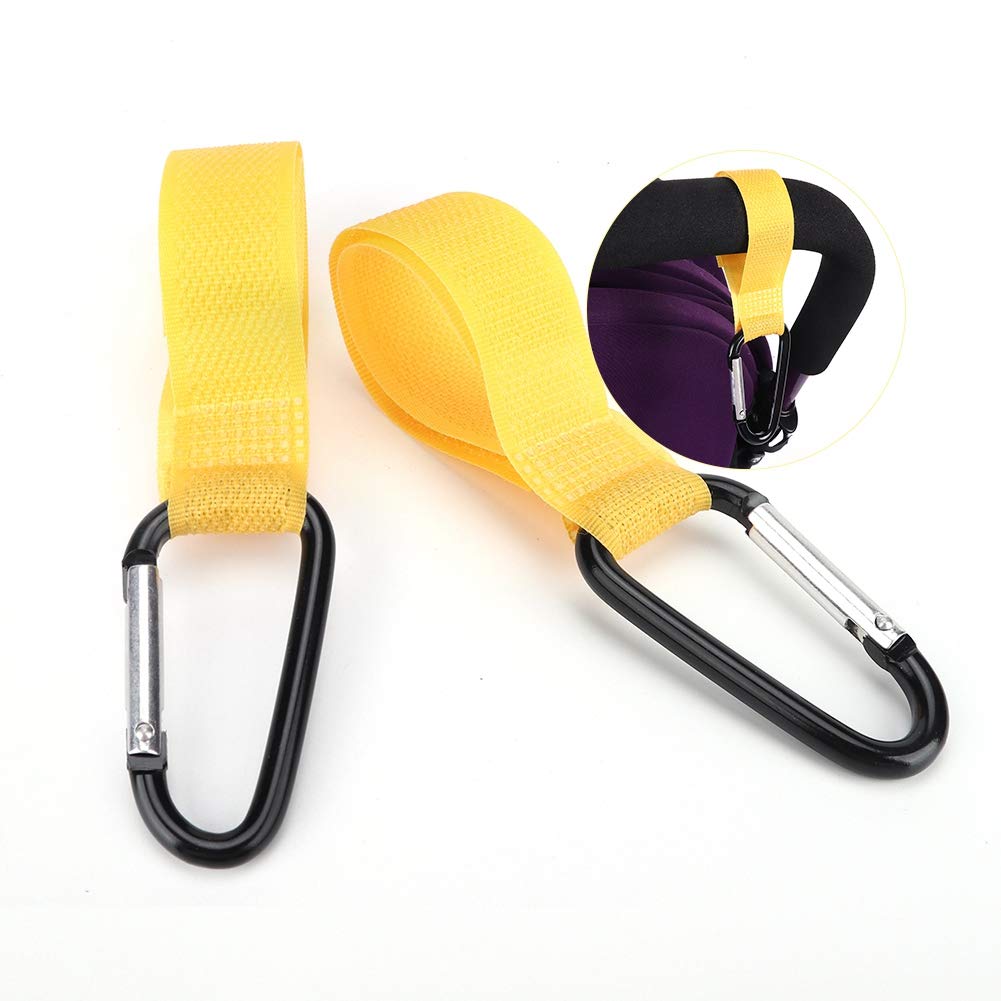10Pcs/Set Multi Purpose Hooks Baby Stroller Hook Colorful Stroller Hook Bag Clips Diaper Bags Hanger Hook(Green)