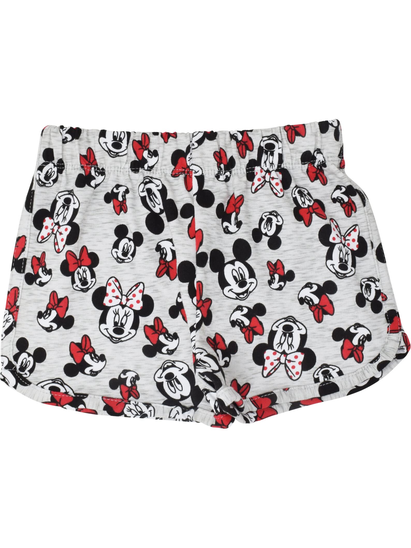 Disney Minnie Mouse Toddler Girls Tank Top and Active Retro Dolphin French Terry Shorts Red 4T