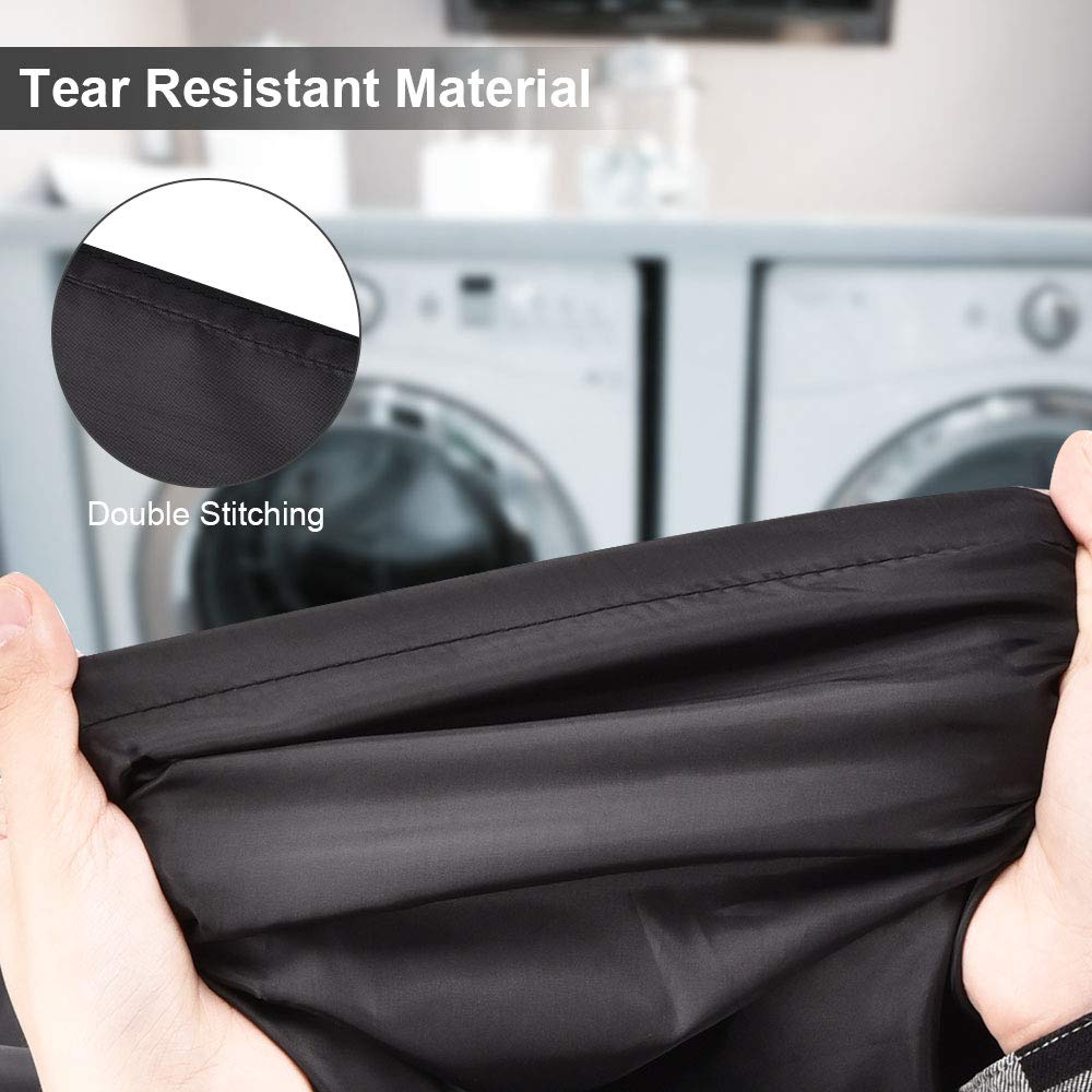 2 Pack Heavy Duty Large Laundry Bag 28 x 45 inch Extra Hamper Bag Dirty Laundry Bags Clothes Organizer Drawstring Cloth Laundry Bag Travel Laundry Bag for Camp Home College Dorm Black