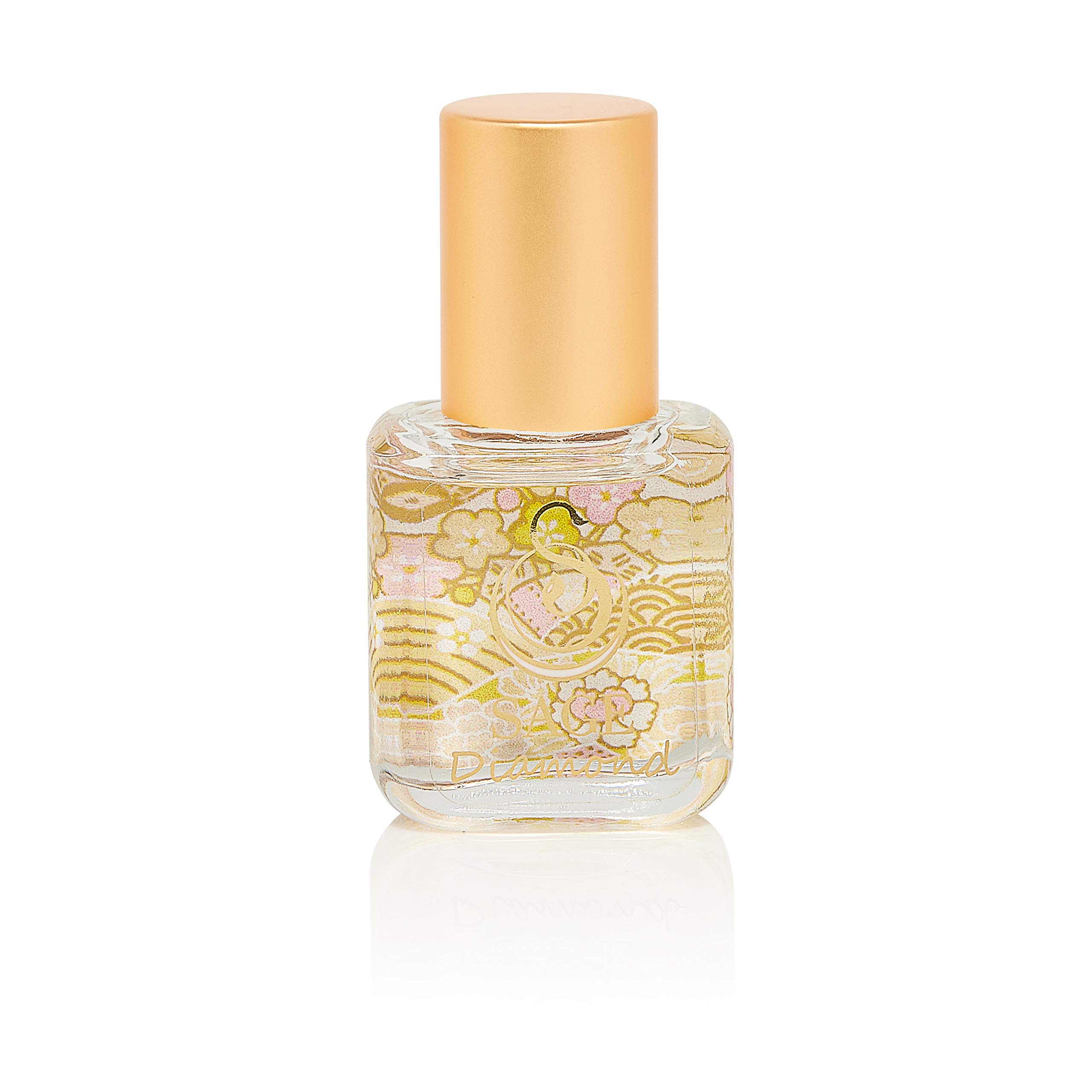 Diamond Organic Perfume Oil Extract Roll-On by Sage- 1/4 oz, Vegan & Cruelty-Free, Subtle Scent, Sandalwood, White Amber, Musk