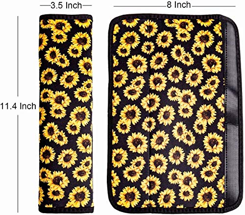 Advocator Black White Cow Animal Print Universal Car Seat Belt Cover Pad Soft Comfortable Shoulder Seatbelt Pads Cushions 2pack