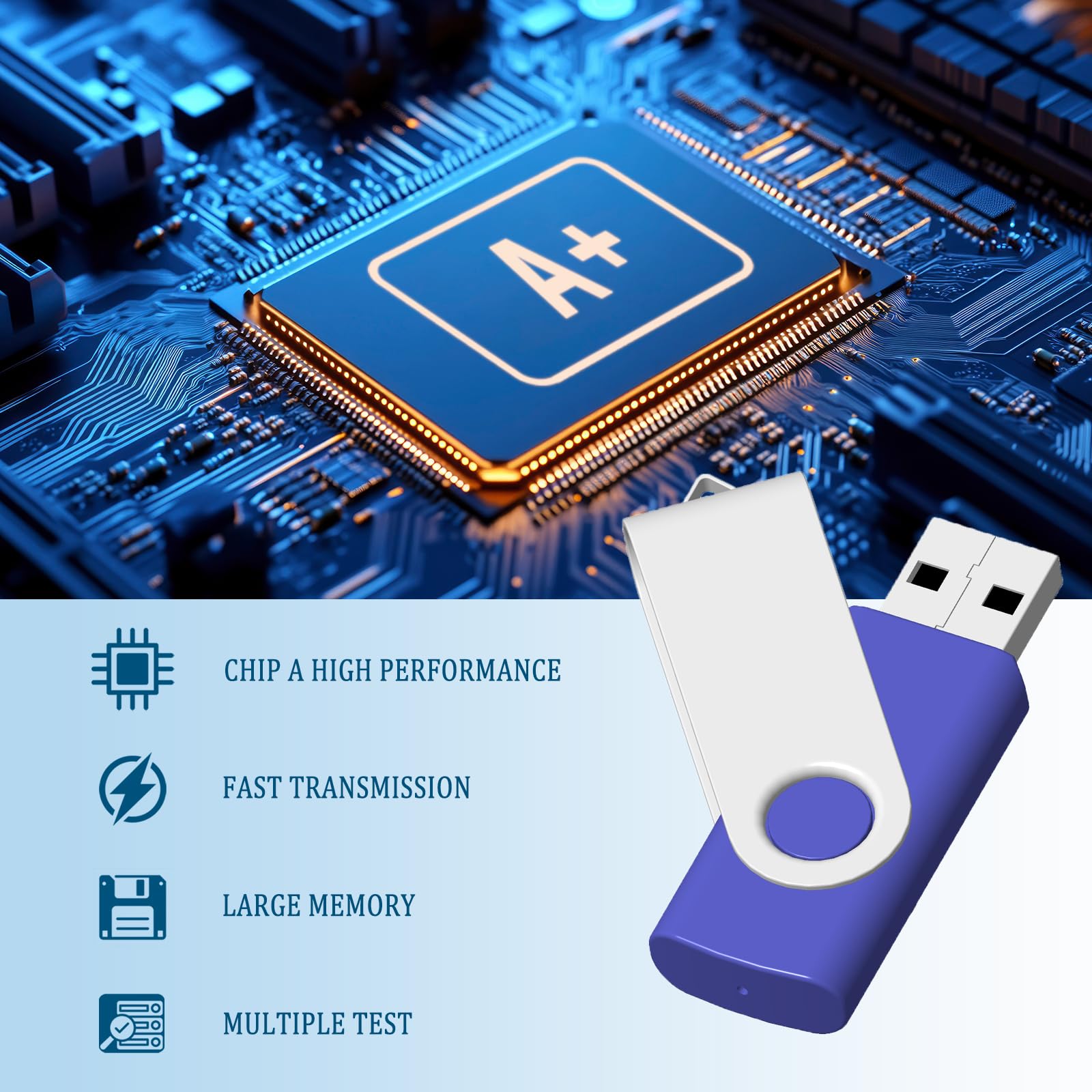 Bundle 4GB 10 Pack + 2GB 10 Pack Flash Drives, 20 Units in Total Gig Stick Jump Drives Bundle