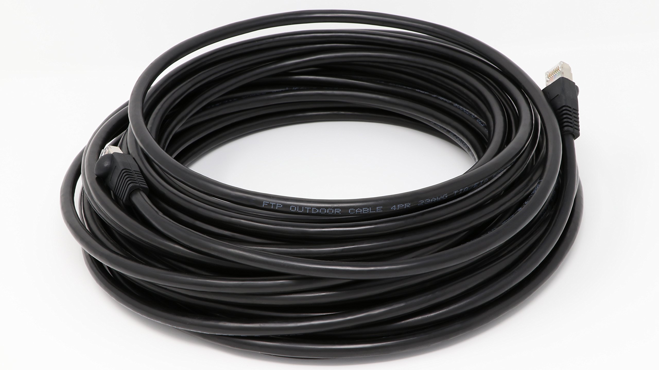 300ft Cat6a Outdoor Waterproof Ethernet Cable Direct Burial (750MHz, 10Gb) Shielded (Pure Copper)
